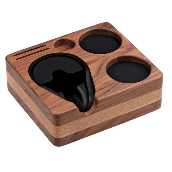 Normcore Tamping Station, Natural Walnut Espresso Tamping Mat, Wooden ...
