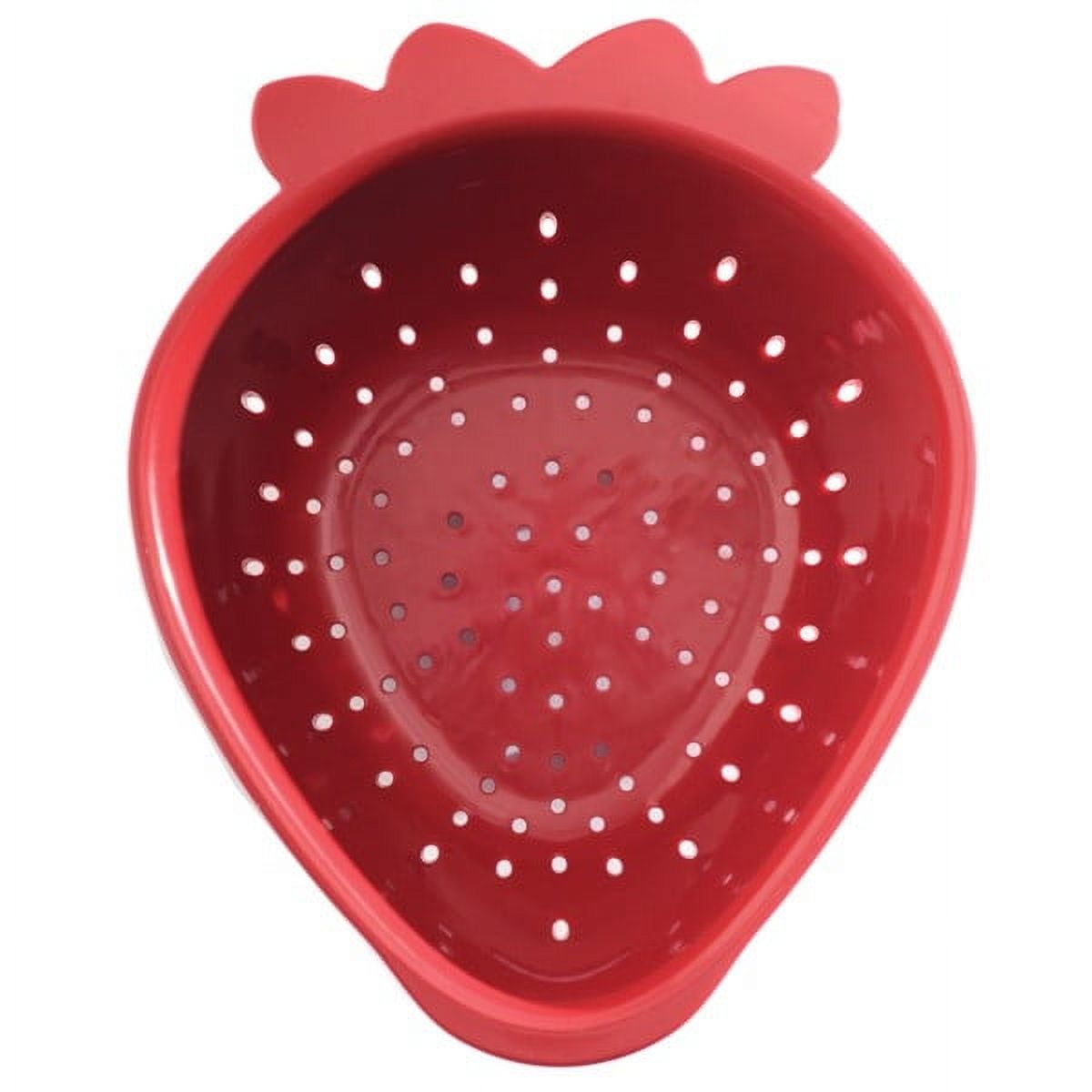 Norpro 1 Quart Mini Strawberry Colander, Red - Walmart.com