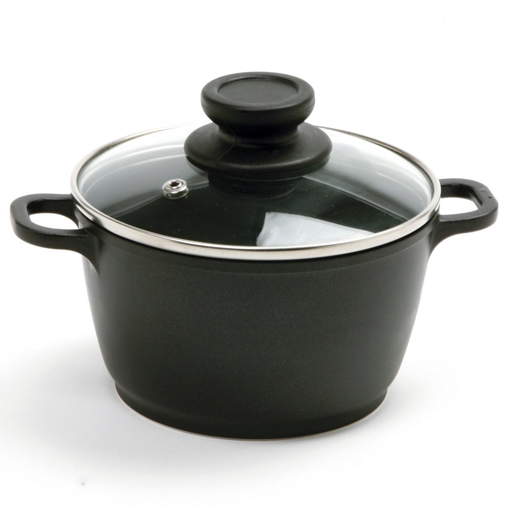 Norpro 1 Quart Cooking Non-Stick Small Mini Pot with Vented, Tempered ...