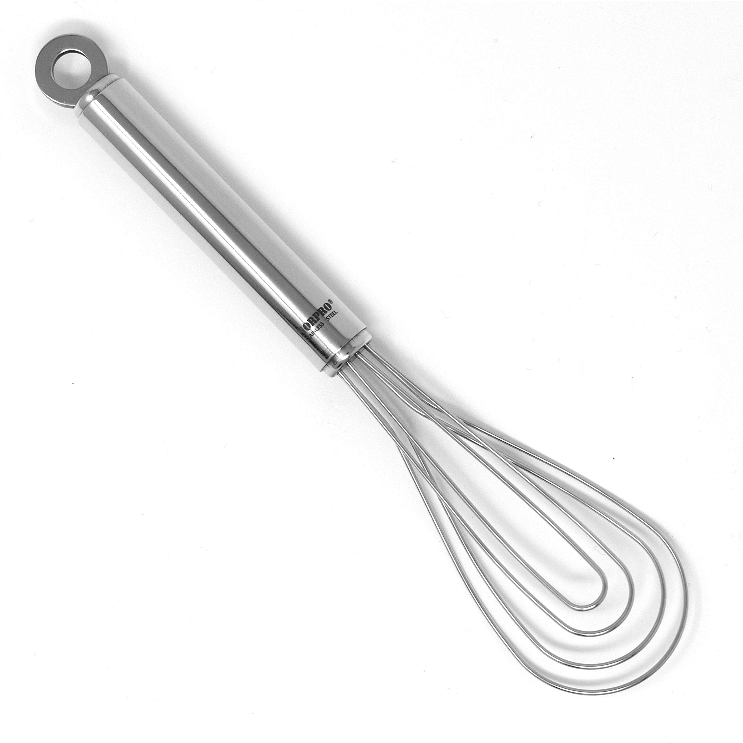 Norpro 2317 Flat Oval Whisk Stainless Steel, 9-Inch, Silver - Walmart.com