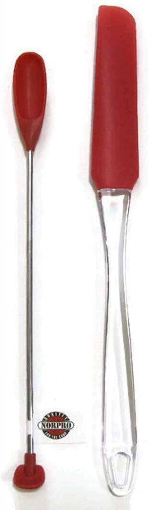 Norpro 2pc Silicone Spatula Set - Jar Scraper with Cake Icing Spatula ...