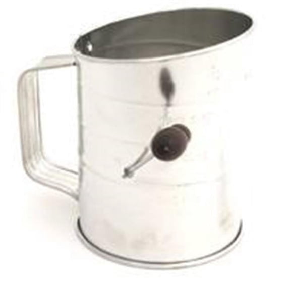 Norpro, Flour Sifter, 3-Cup, Stainless Steel Rotary Hand Crank ...