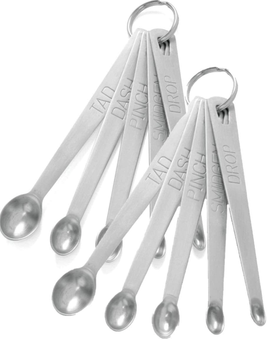 Norpro 3080 Mini Stainless Steel Measuring Spoons, Set includes (tad ...