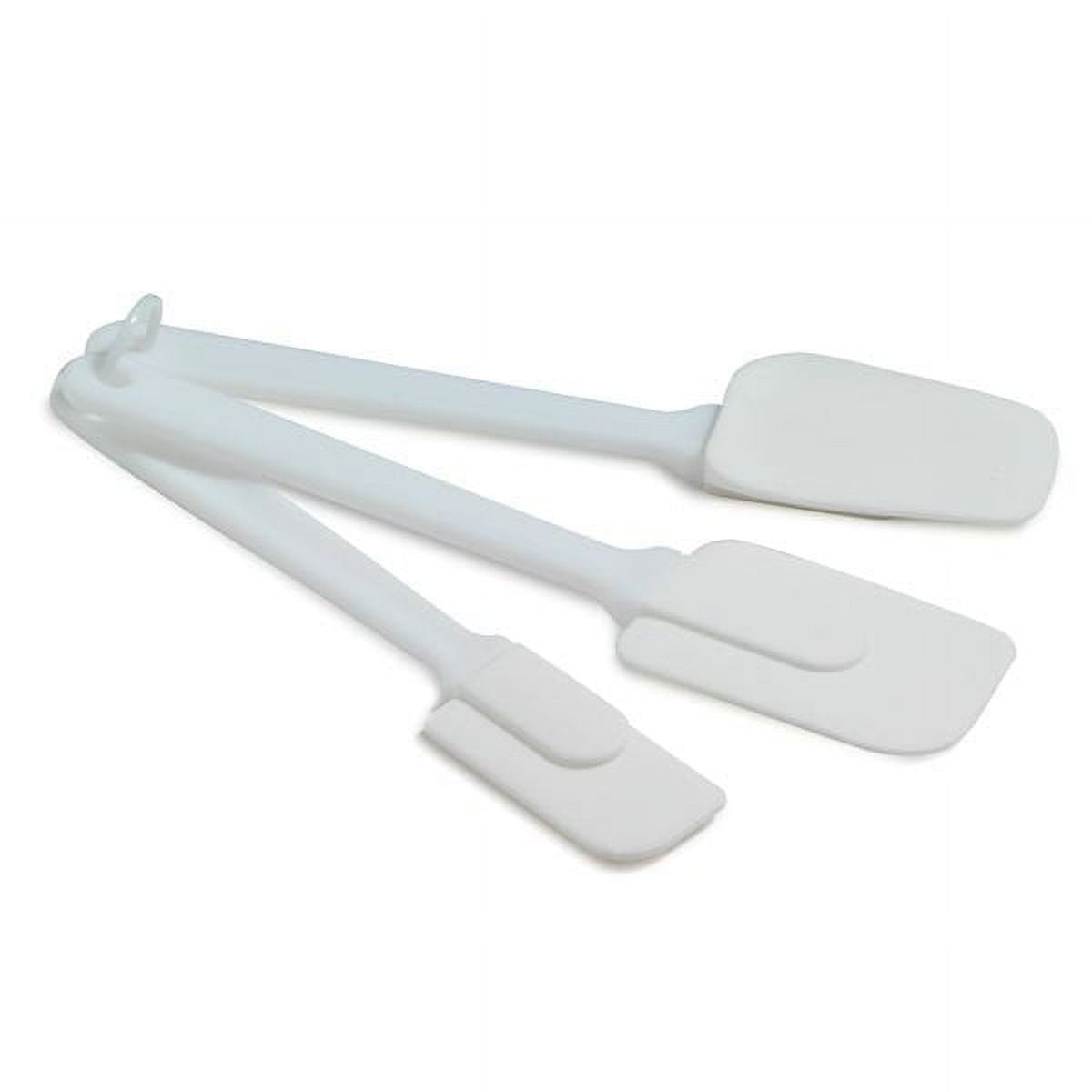 Norpro 3pc Silicone Rubber Spatula Set - Flexible Scraping Spooning ...