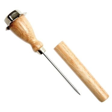 Viski 3 Pronged Stainless Steel Ice Pick, Wood Handle, Home Bar Tools ...