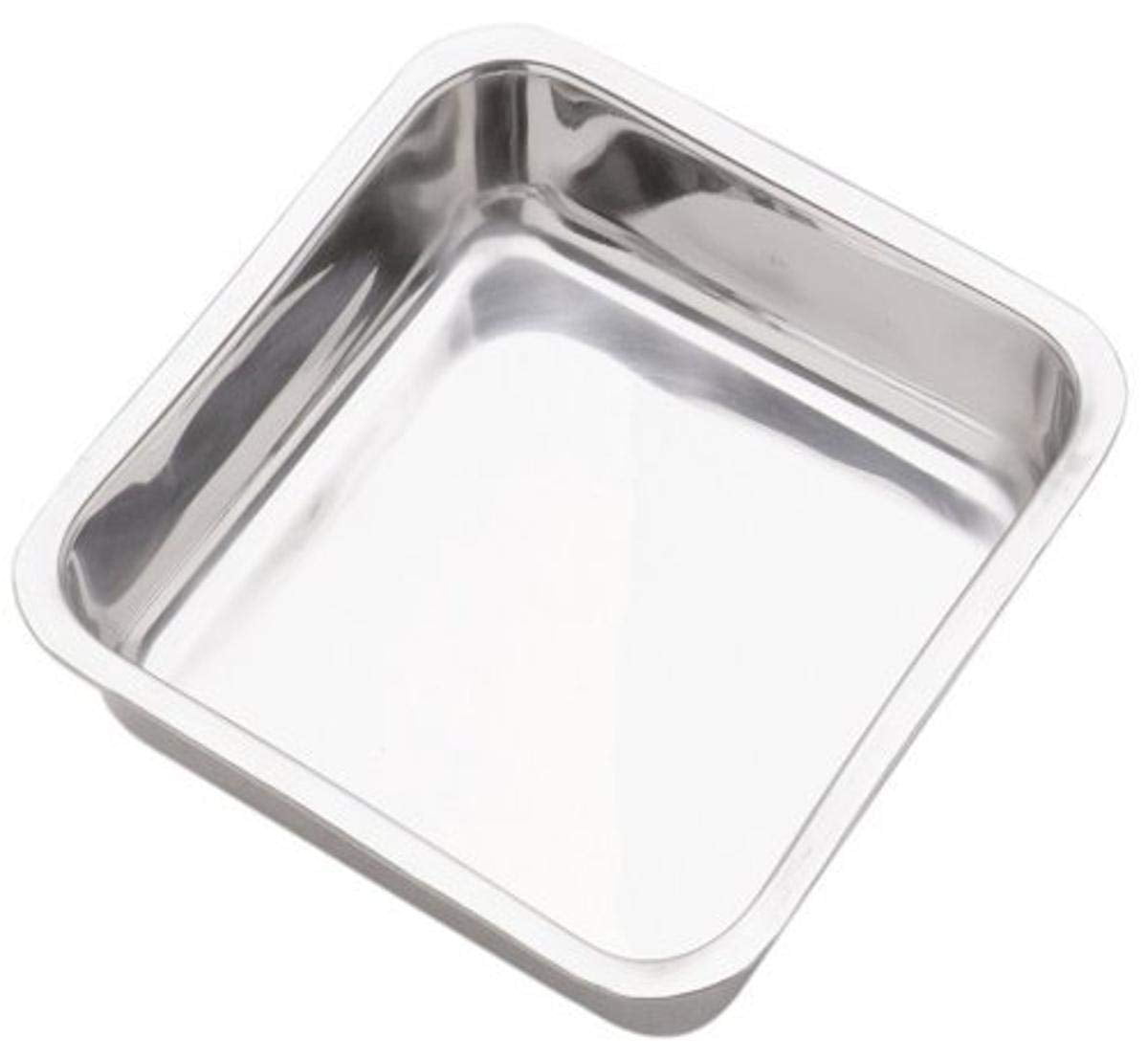 Norpro Stainless Steel Square Cake Pan, 8 Inch, Mirror Finish, Deep ...
