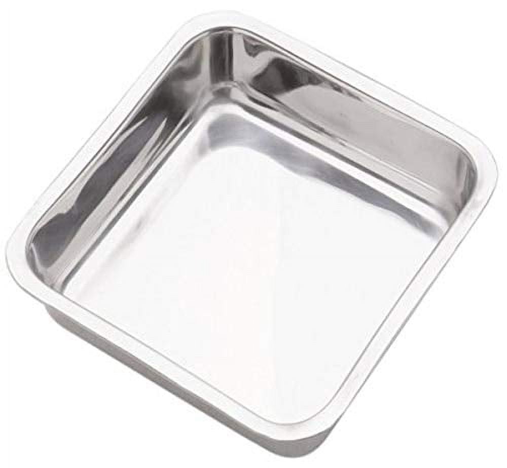 Norpro 8 Inch Stainless Steel Cake Pan, Square - Walmart.com