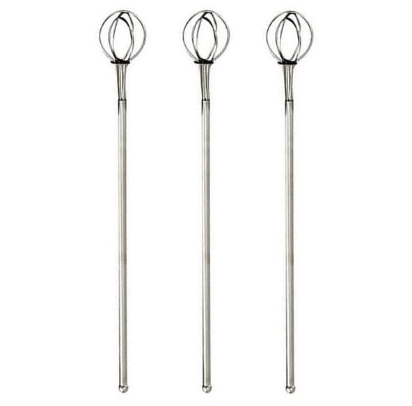 Norpro 8" Stainless Steel Cocktail Whisk - Bar Drink Stirring Mixing ...