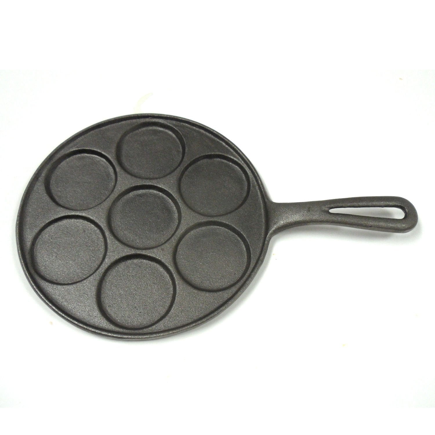 Norpro Cast Iron Plett Pancake Pan - Seven 2 Inch Pancake Cavities ...