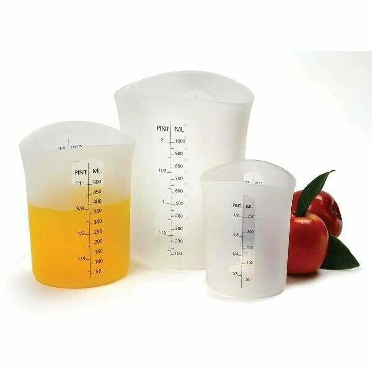 Norpro Measure Stir & Pour Silicone Flexible Measuring Cup - 1C, 2C and ...