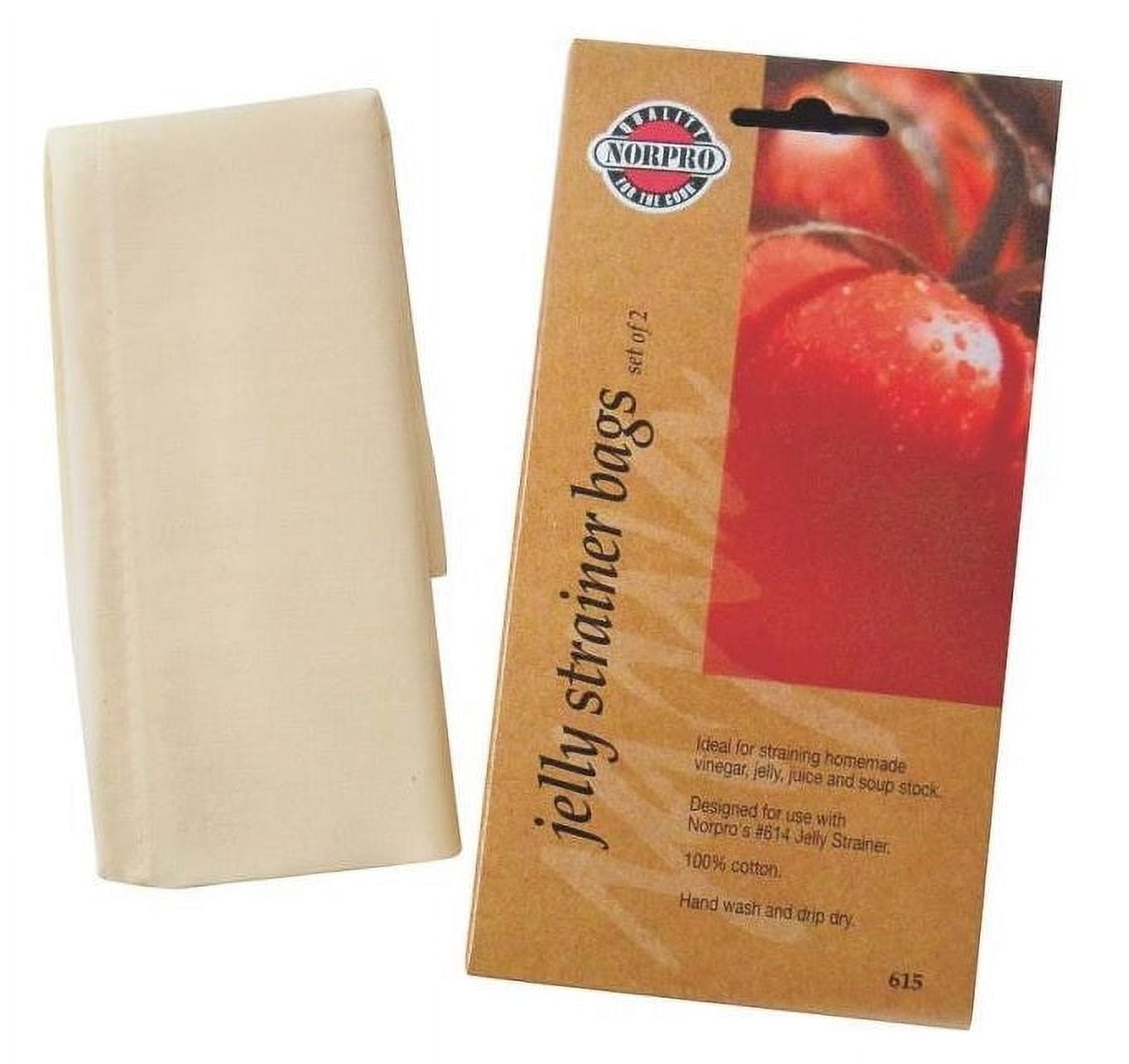Norpro Norpro 615 Jelly Strainer Bags, Cotton, 7" x 9", 2/Pk - Walmart.com