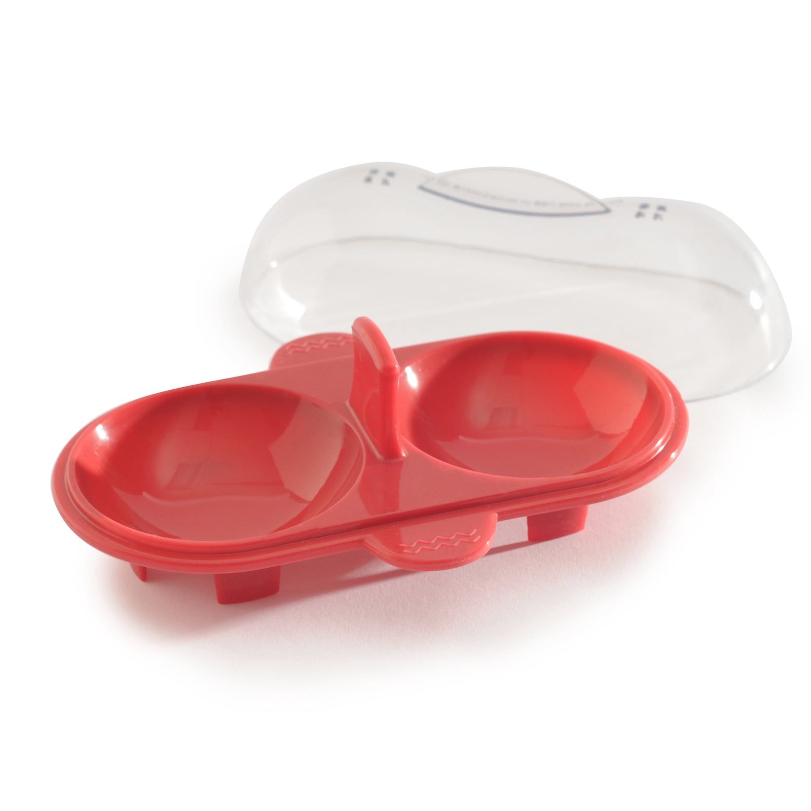 Norpro, Silicone Microwave Double Egg Poacher, Red - Walmart.com