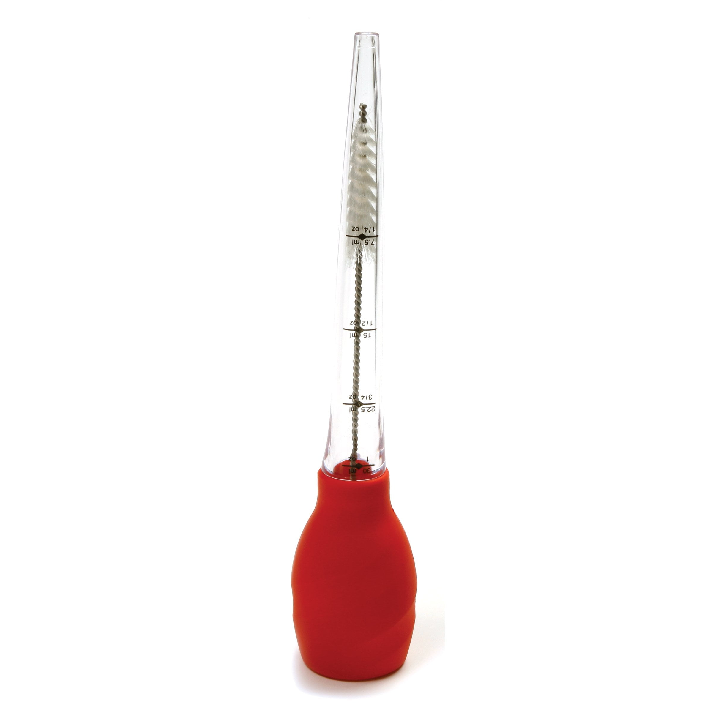 Norpro Silicone Stand Up Baster with Cleaning Brush, One Size, Red ...