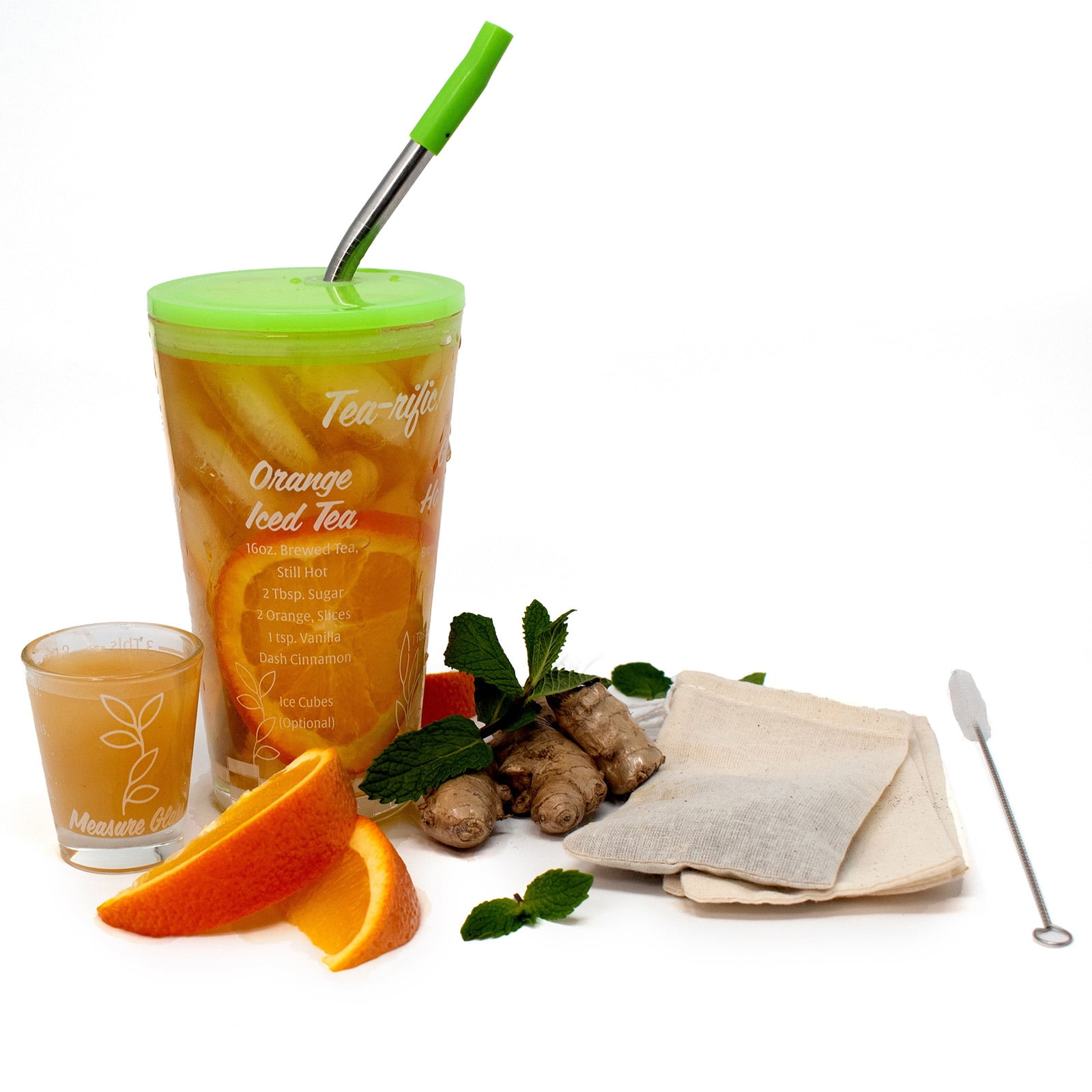 Norpro Tea-Rific Iced Tea Set Glass Gift Set, 5 Piece - Walmart.com