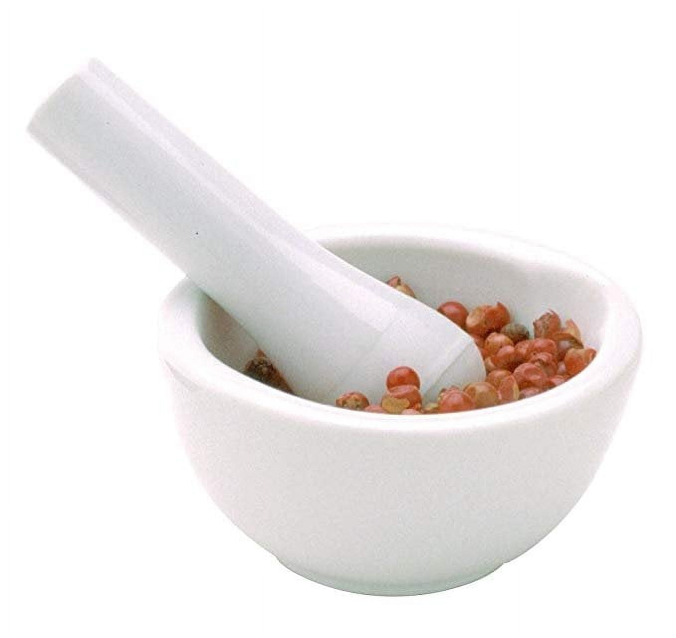 Norpro White Ceramic Mini Mortar and Pestle 2 oz - Walmart.com