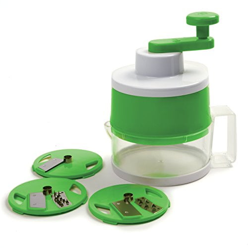 Norpro, White/Green Triple Spiral Slicer with 3 Blades, medium ...