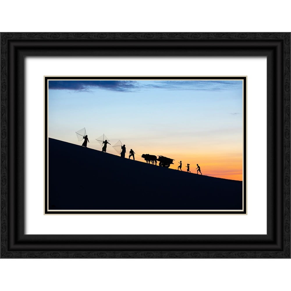 Norring, Tom 14x11 Black Ornate Wood Framed with Double Matting Museum ...