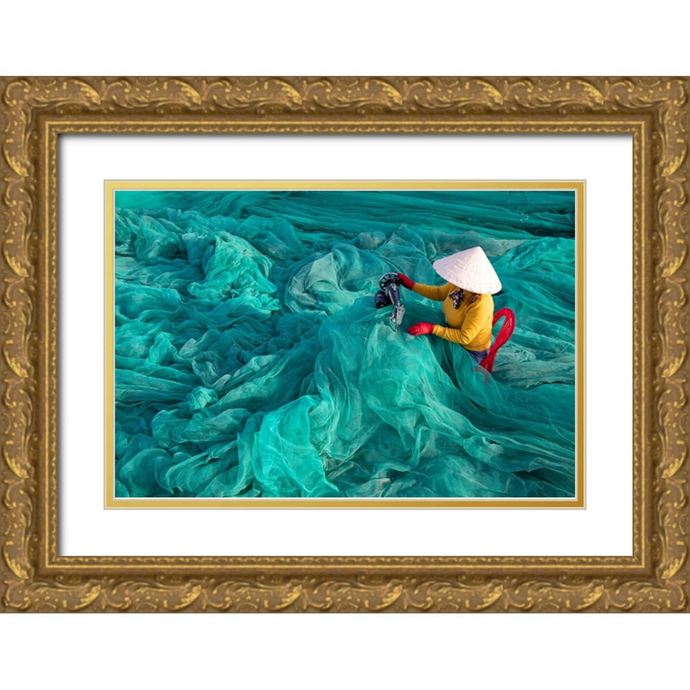 Norring, Tom 18x13 Gold Ornate Wood Framed with Double Matting Museum ...