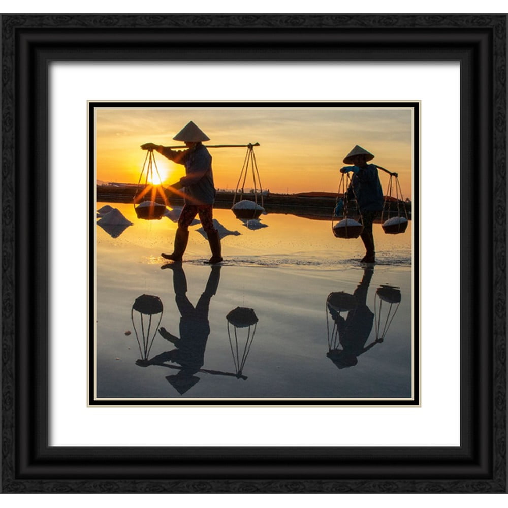 Norring, Tom 22x20 Black Ornate Wood Framed with Double Matting Museum ...