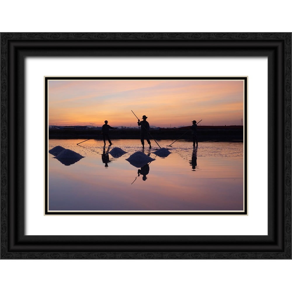 Norring, Tom 24x17 Black Ornate Wood Framed with Double Matting Museum ...