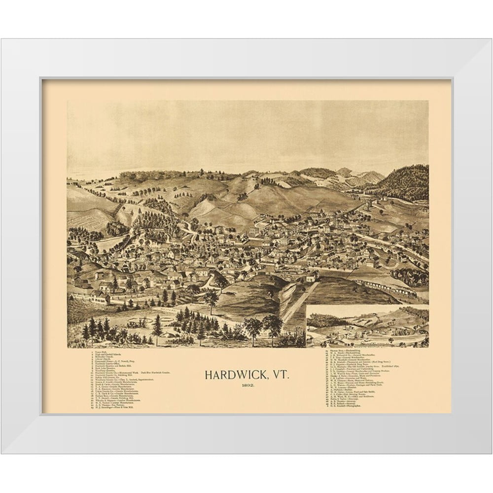 Norris 17x15 White Modern Wood Framed Museum Art Print Titled ...
