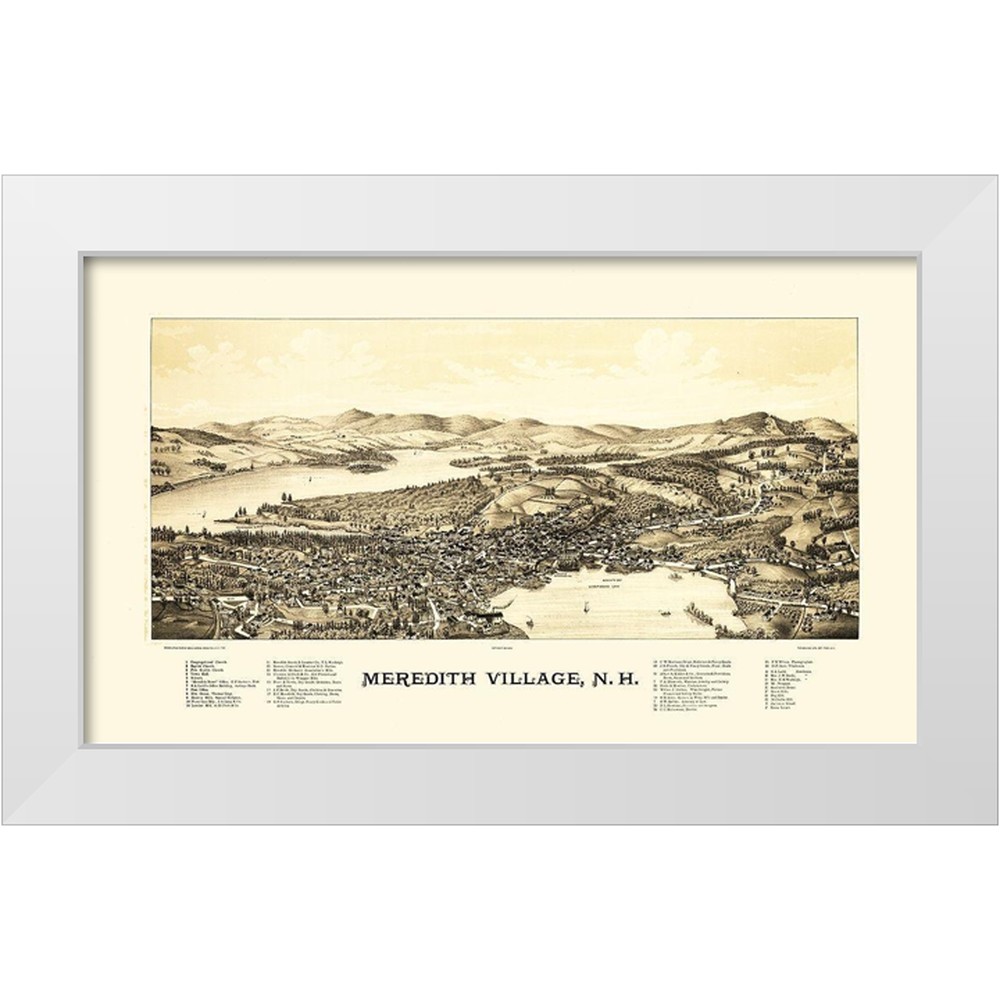 Norris 32x20 White Modern Wood Framed Museum Art Print Titled ...