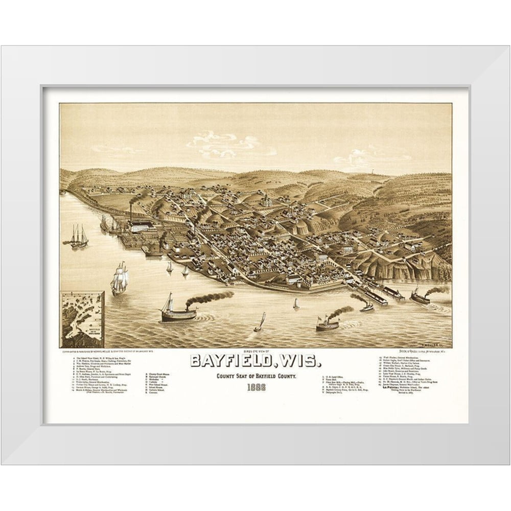 Norris 32x26 White Modern Wood Framed Museum Art Print Titled ...