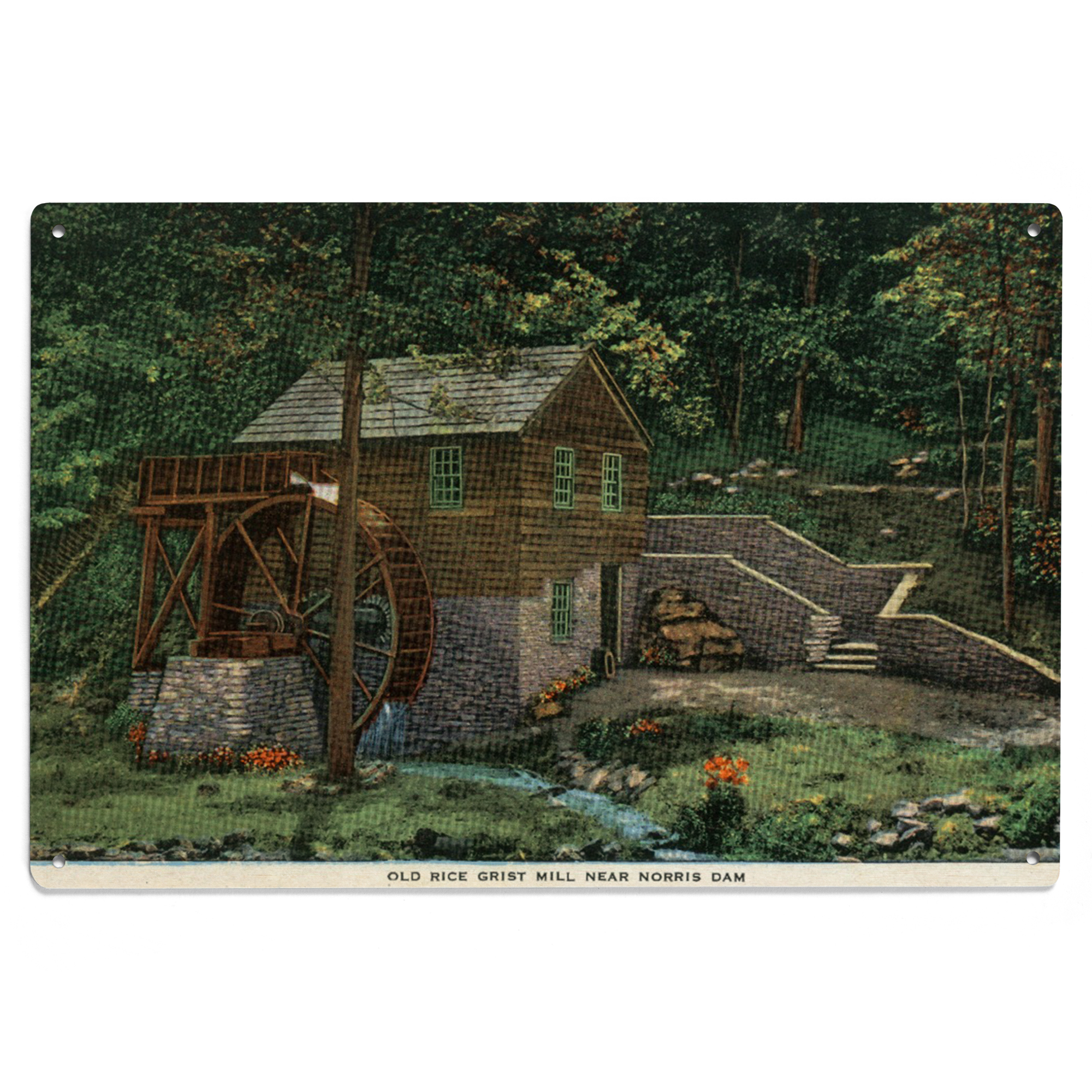 Norris, Tennessee, View of an Old Rice Grist Mill near Norris Dam Birch ...