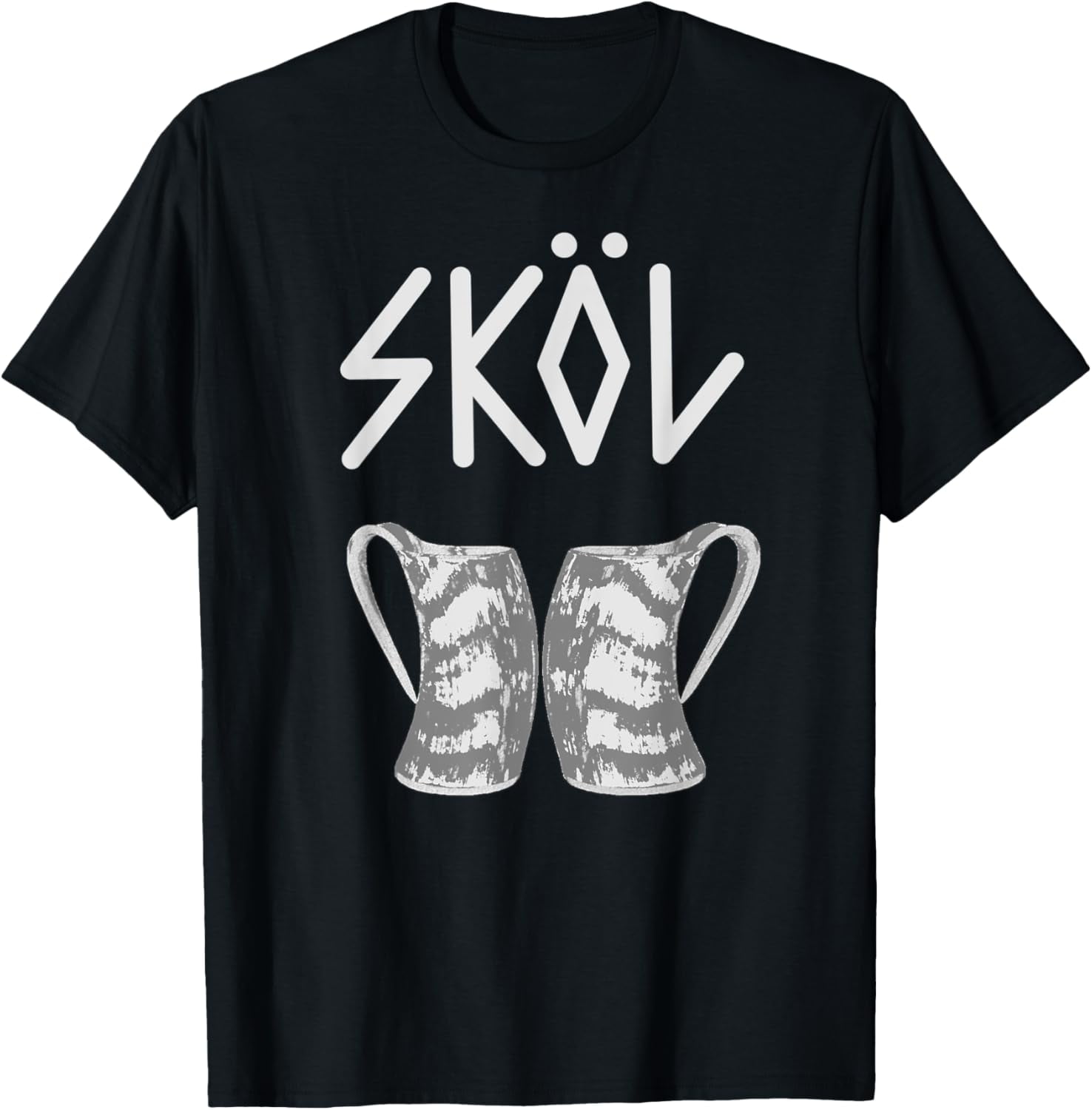 Norse Heritage, Viking Drinking Horns Cheer Skol Gift T-ShirtMen's and ...