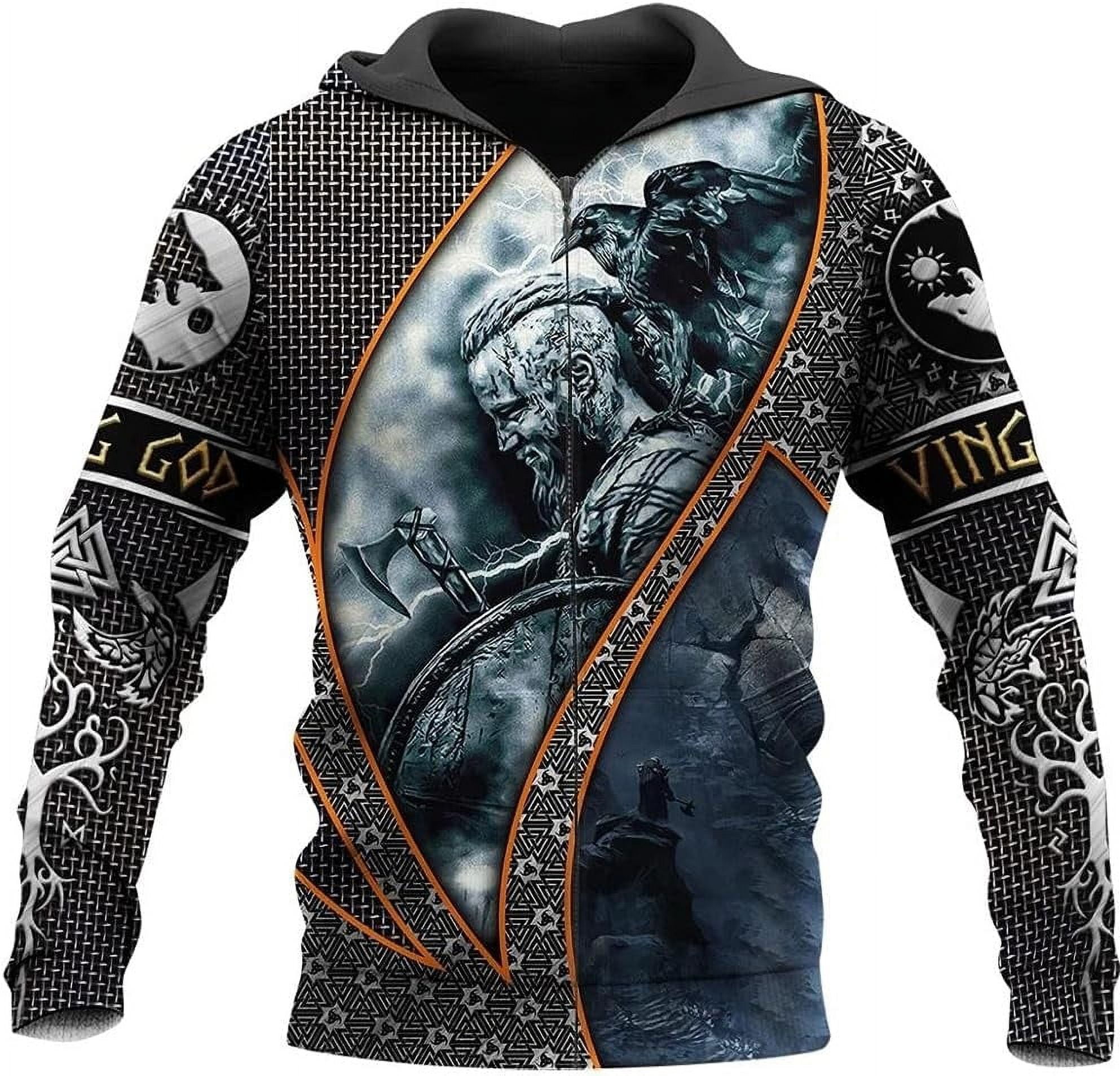 Norse Mythology Armor Yygdrasil Ragnar Lothbrok Harajuku Sweatshirt ...