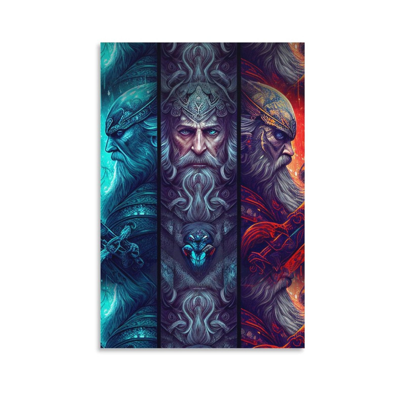Norse Mythology Gods Posters Artworks Picture Print Poster Wall Art ...