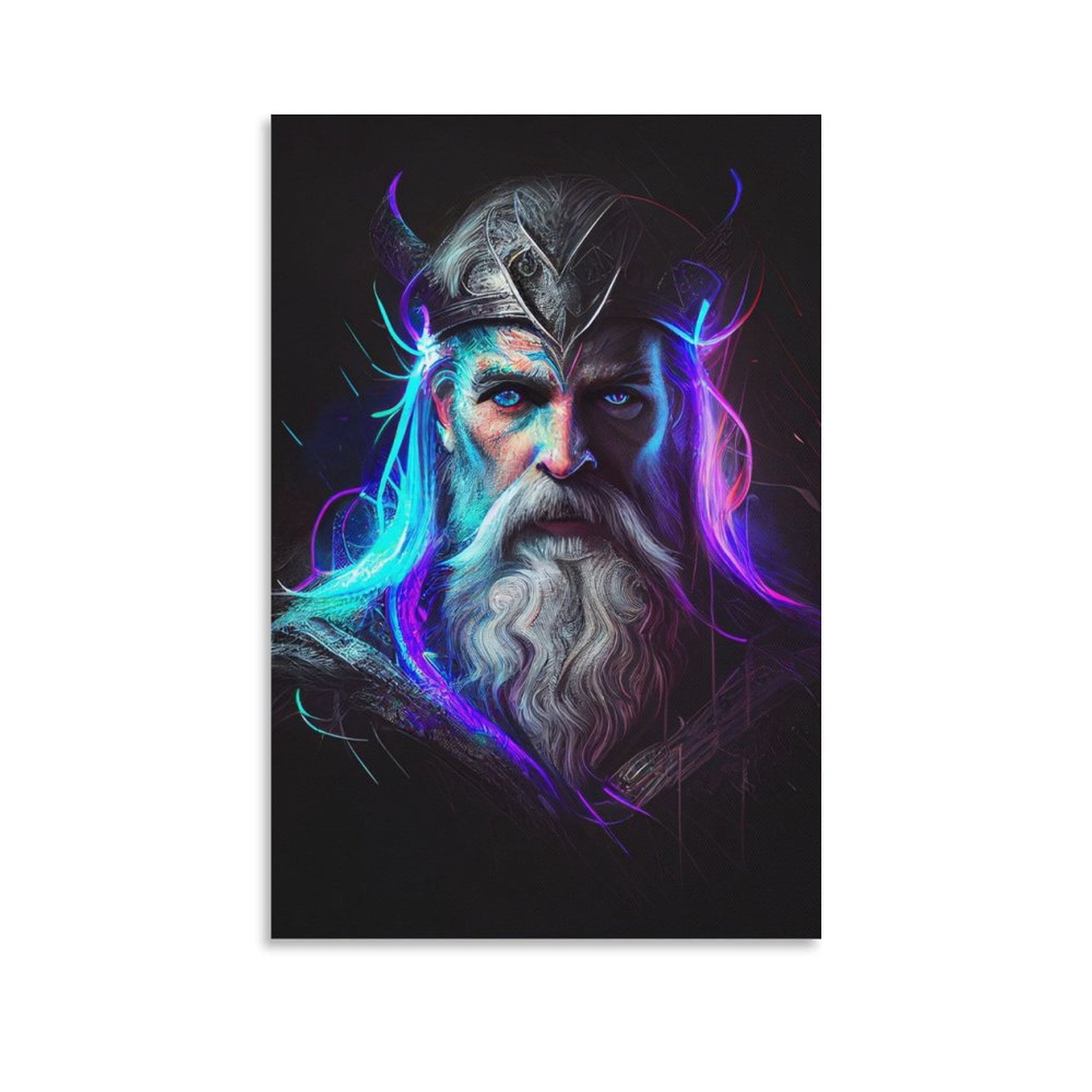 Norse Mythology Odin Greek God Poster Canvas Art Poster and Wall Art ...