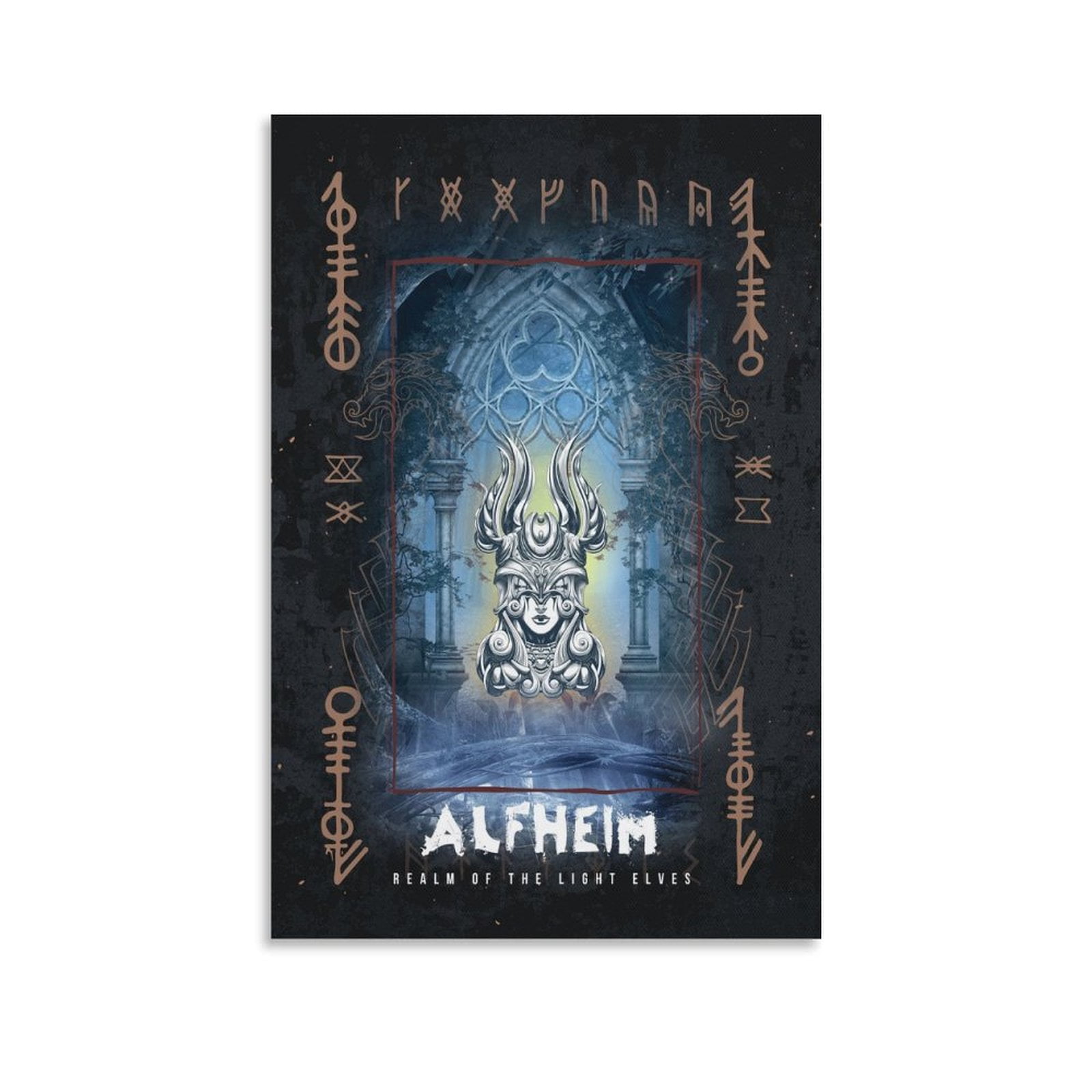 Norse Mythology Poster Alfheim Realm of Light Poster Cool Artworks ...