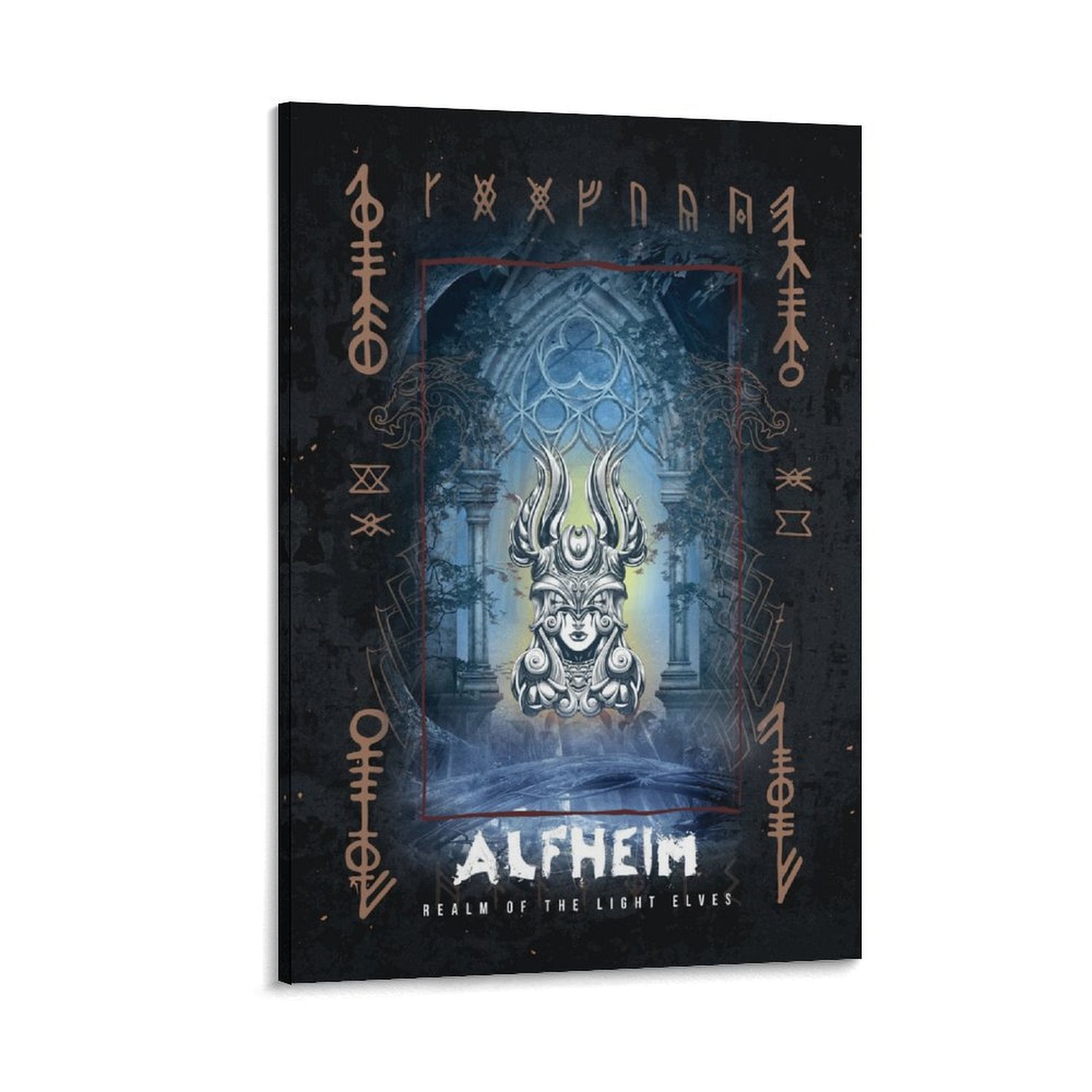 Norse Mythology Poster Alfheim Realm of Light Print Photo Art Painting ...