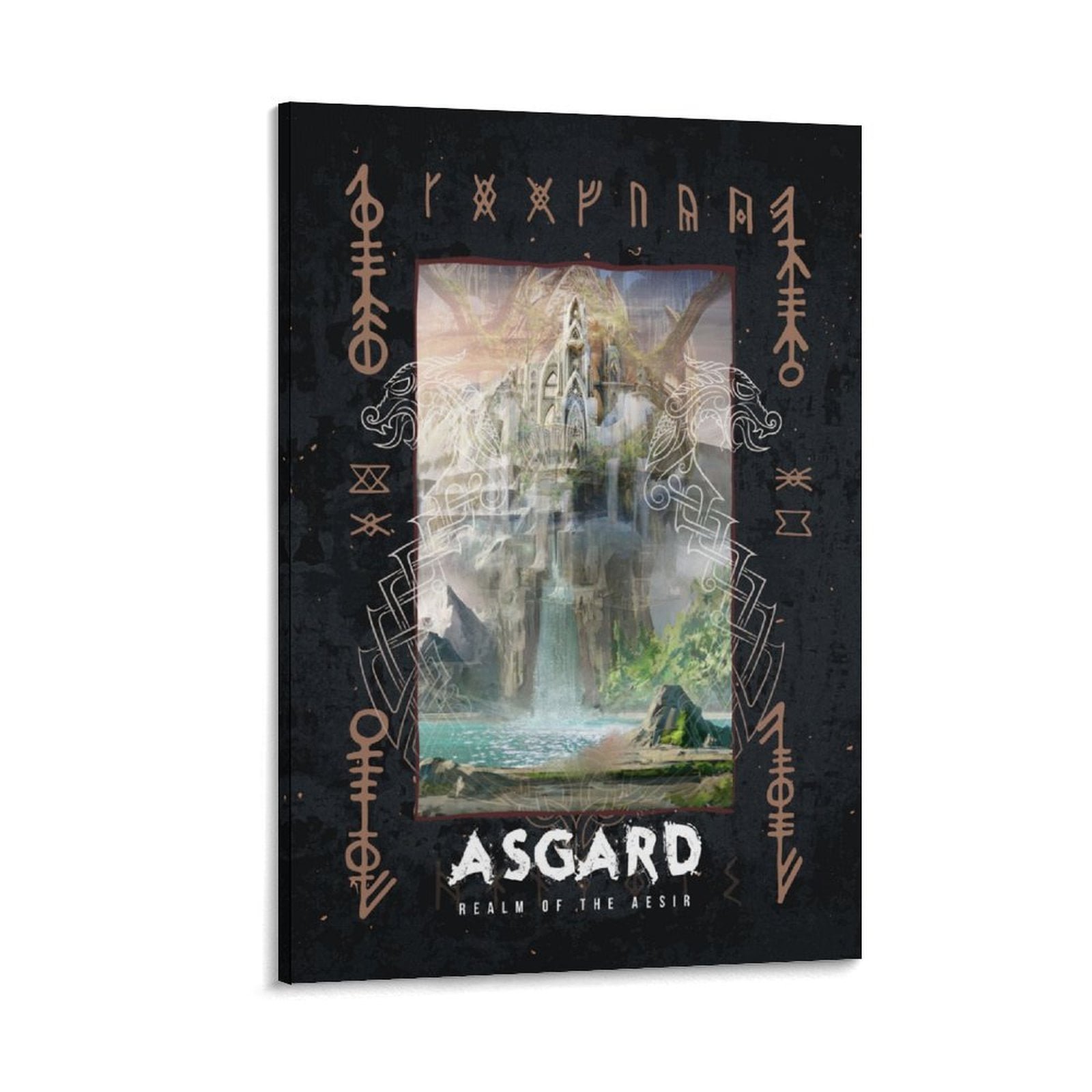 Norse Mythology Poster Asgard Realm of The Aesir Gifts Canvas Painting ...
