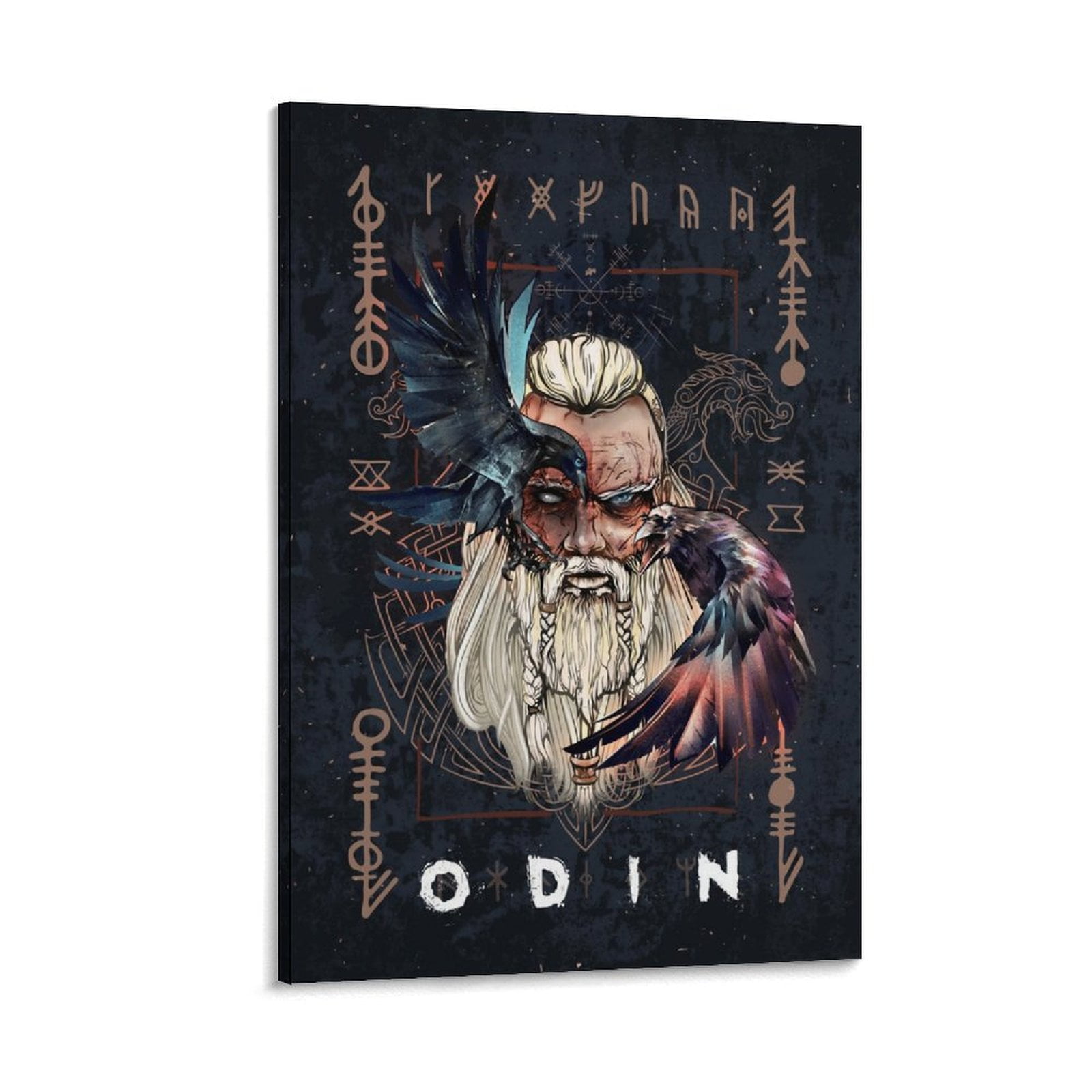 Norse Mythology Poster Odin Wall Art Poster Gifts Bedroom Prints Home ...
