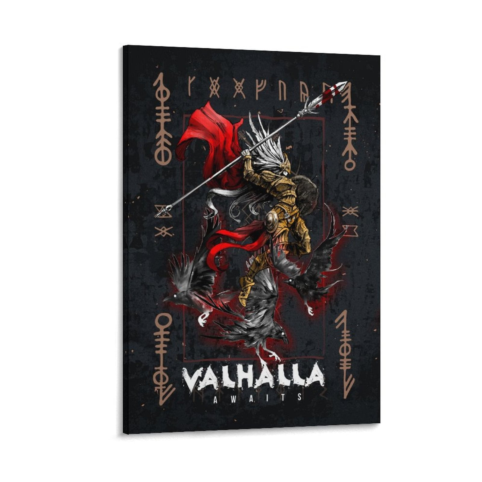 Norse Mythology Poster Valhalla Print Photo Art Painting Canvas Poster ...