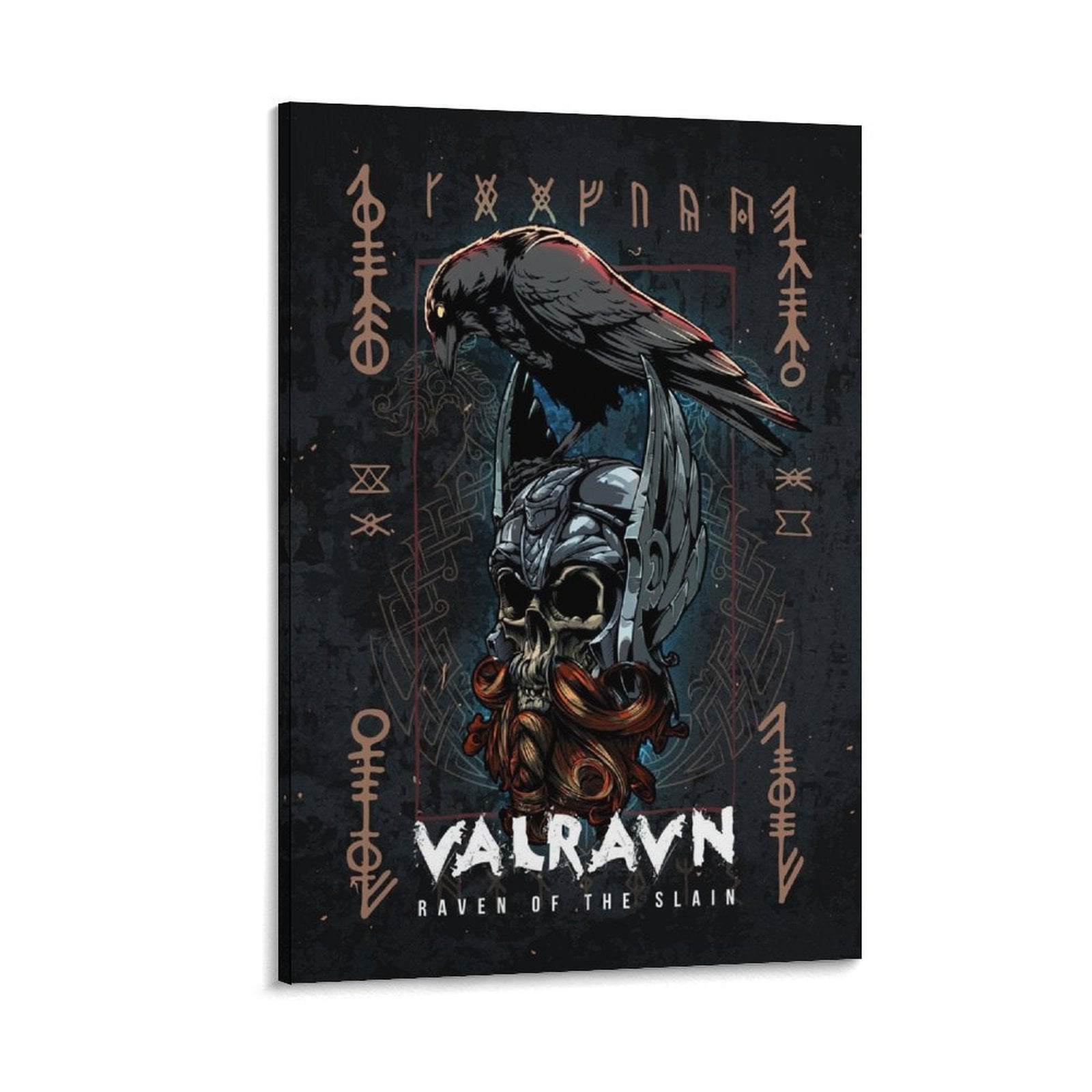 Norse Mythology Poster Valravn Posters Wall Art Painting Canvas Gift ...