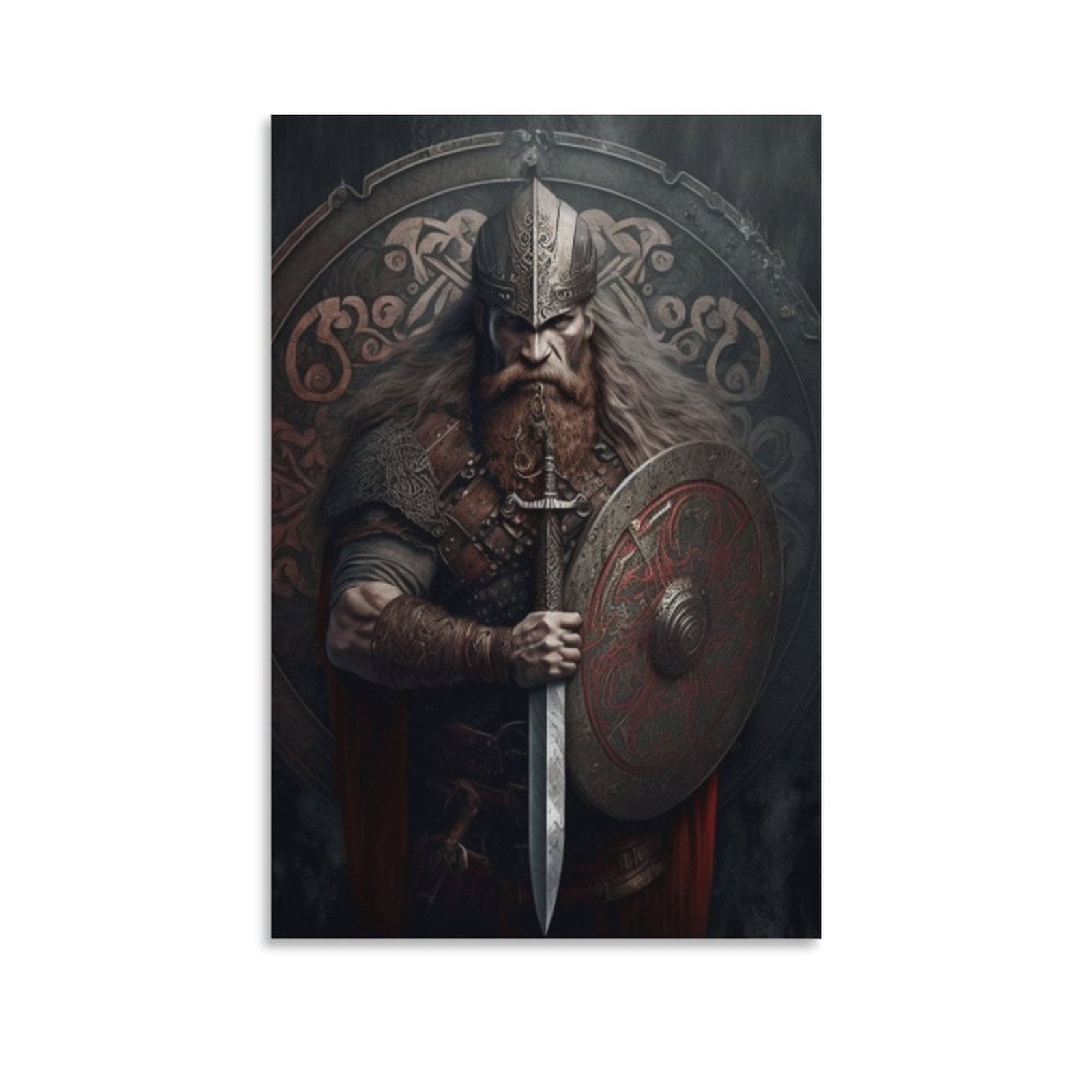 Norse Mythology Poster Warriors of The Sea Canvas Art Poster and Wall ...