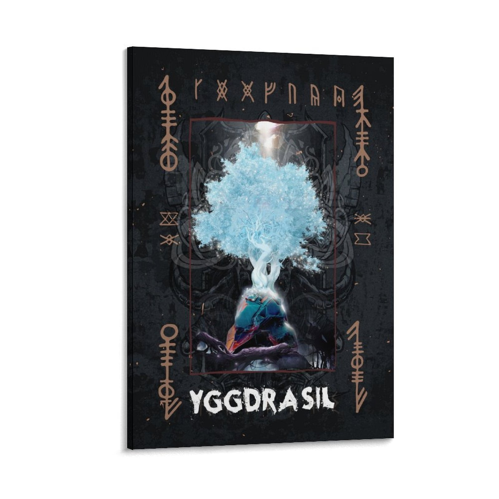Norse Mythology Poster World Tree Canvas Art Poster and Wall Art ...