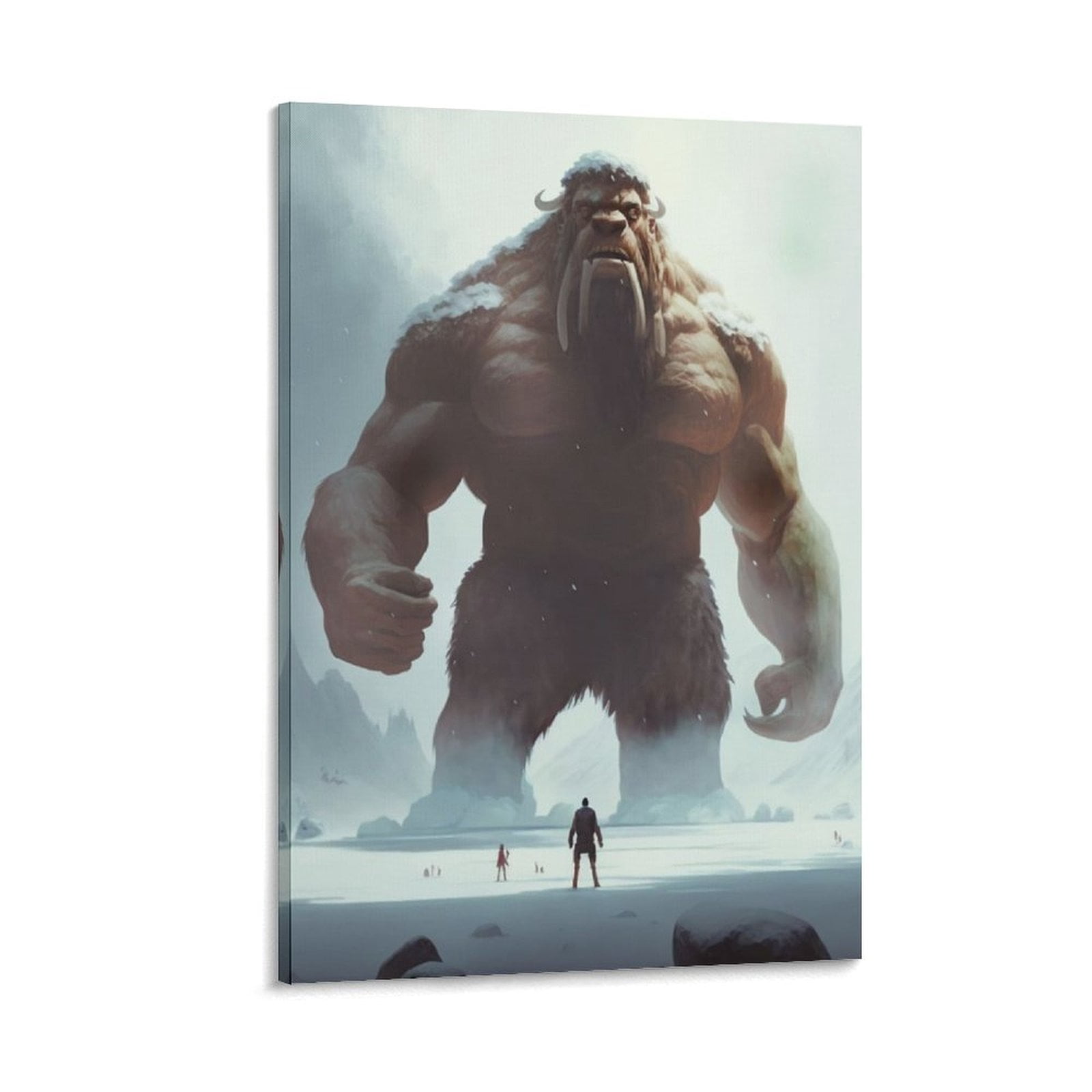 Norse Mythology Poster Ymir The Giant Canvas Poster Wall Art Picture ...