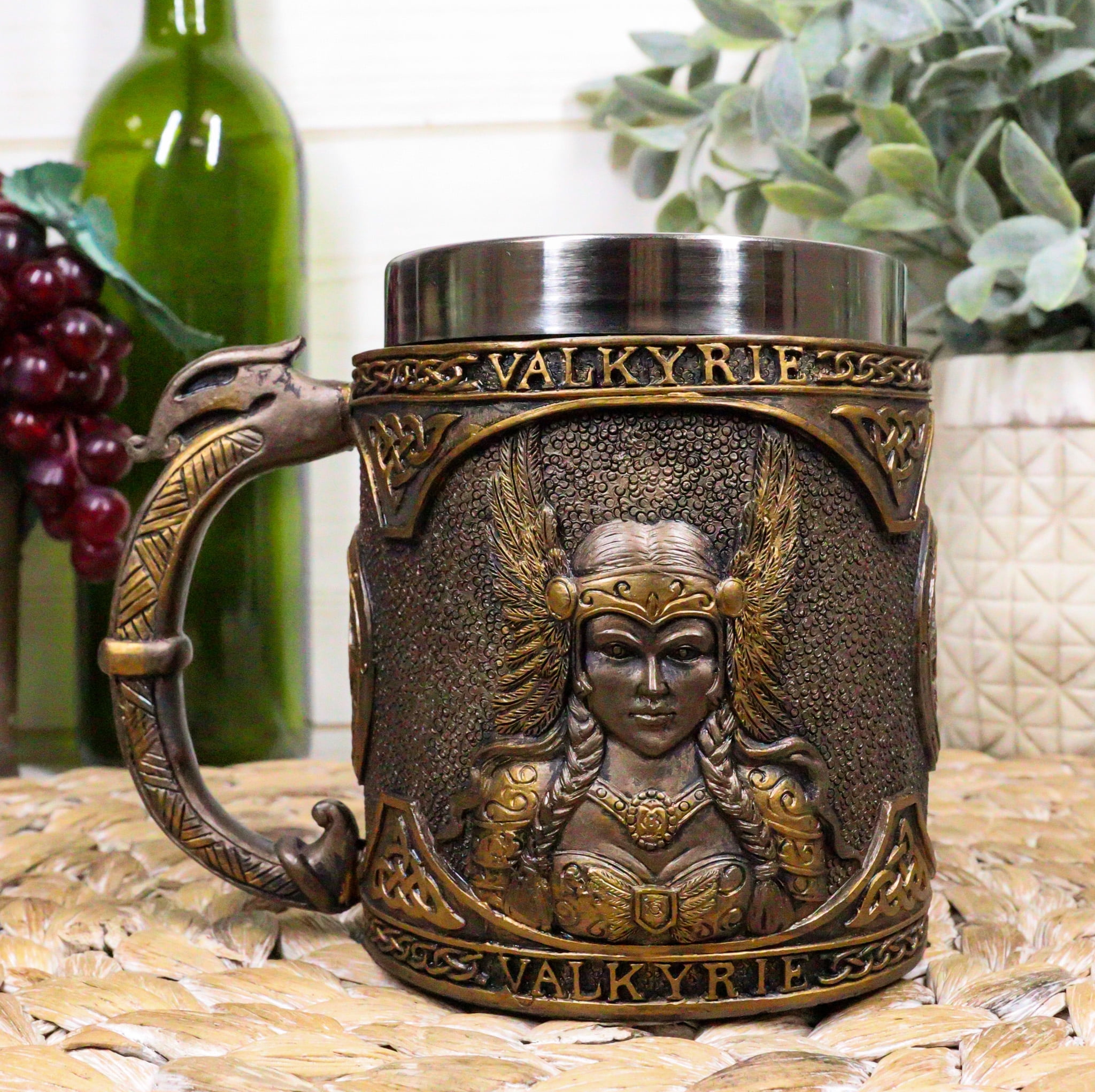 Norse Mythology Viking Goddess Valkyrie Coffee Mug 13oz Resin Drink Cup ...