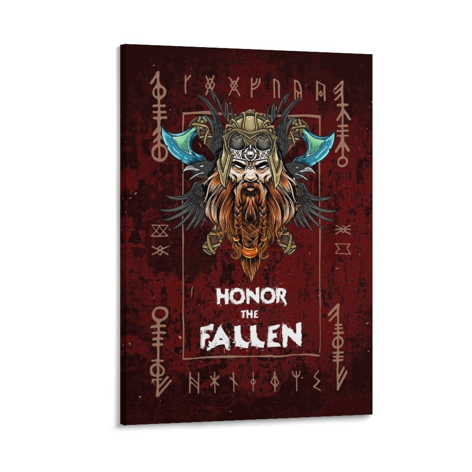 Norse Mythology Viking Poster Honor The Fallen Posters Art Print Wall ...