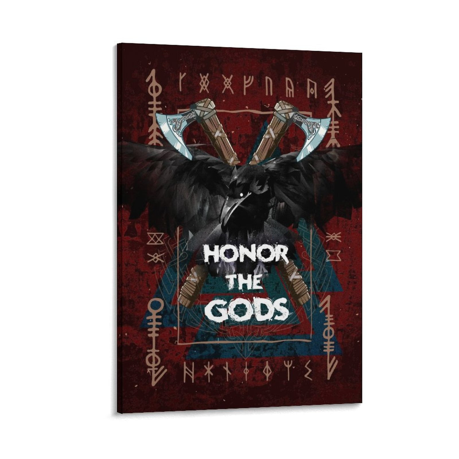 Norse Mythology Viking Poster Honor The Gods Painting On Canvas Wall ...