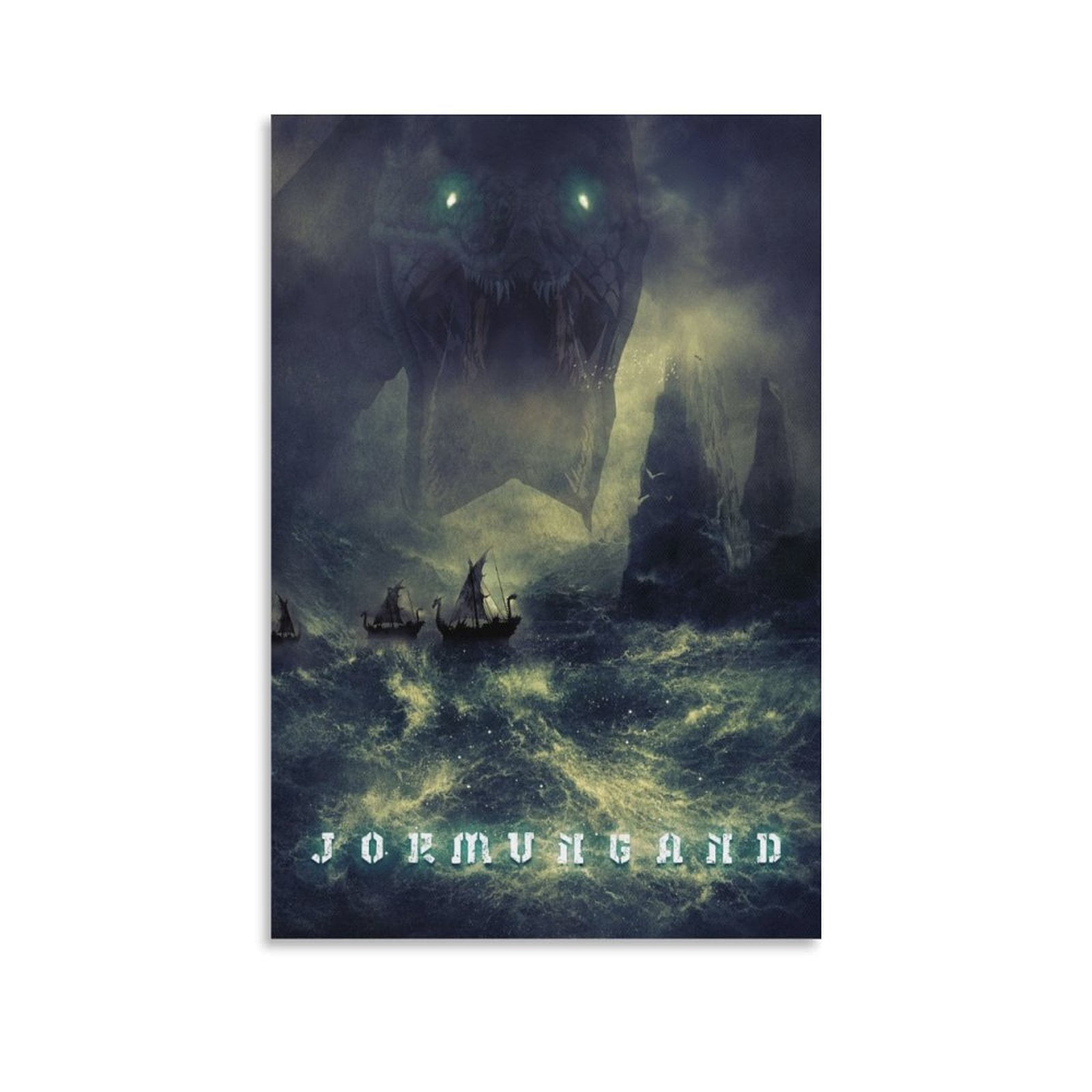 Norse Mythology Viking Poster Jormungandr 1 Posters Art Print Wall ...