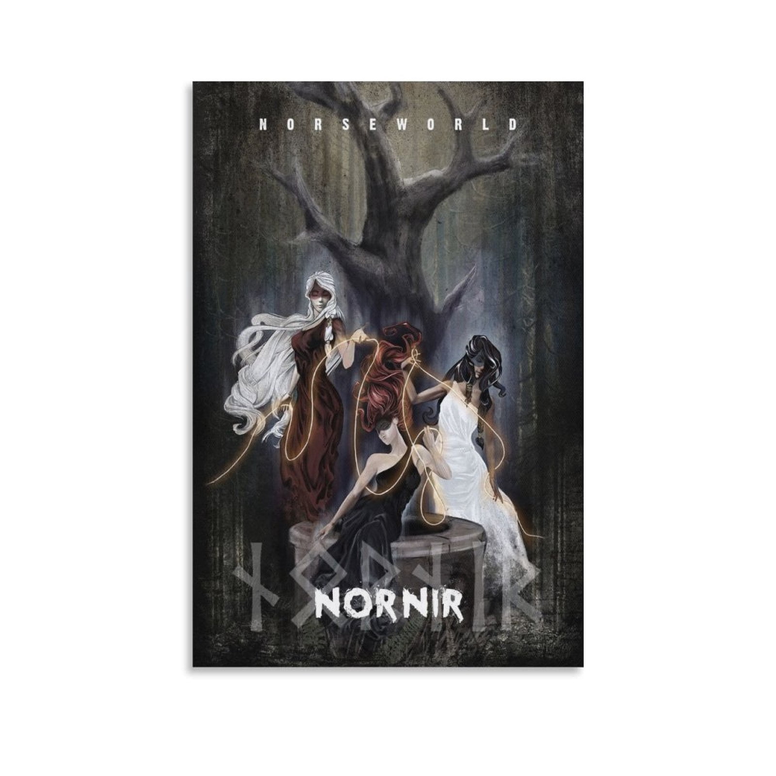 Norse Mythology Viking Poster The Norns Artworks Canvas Poster Room ...