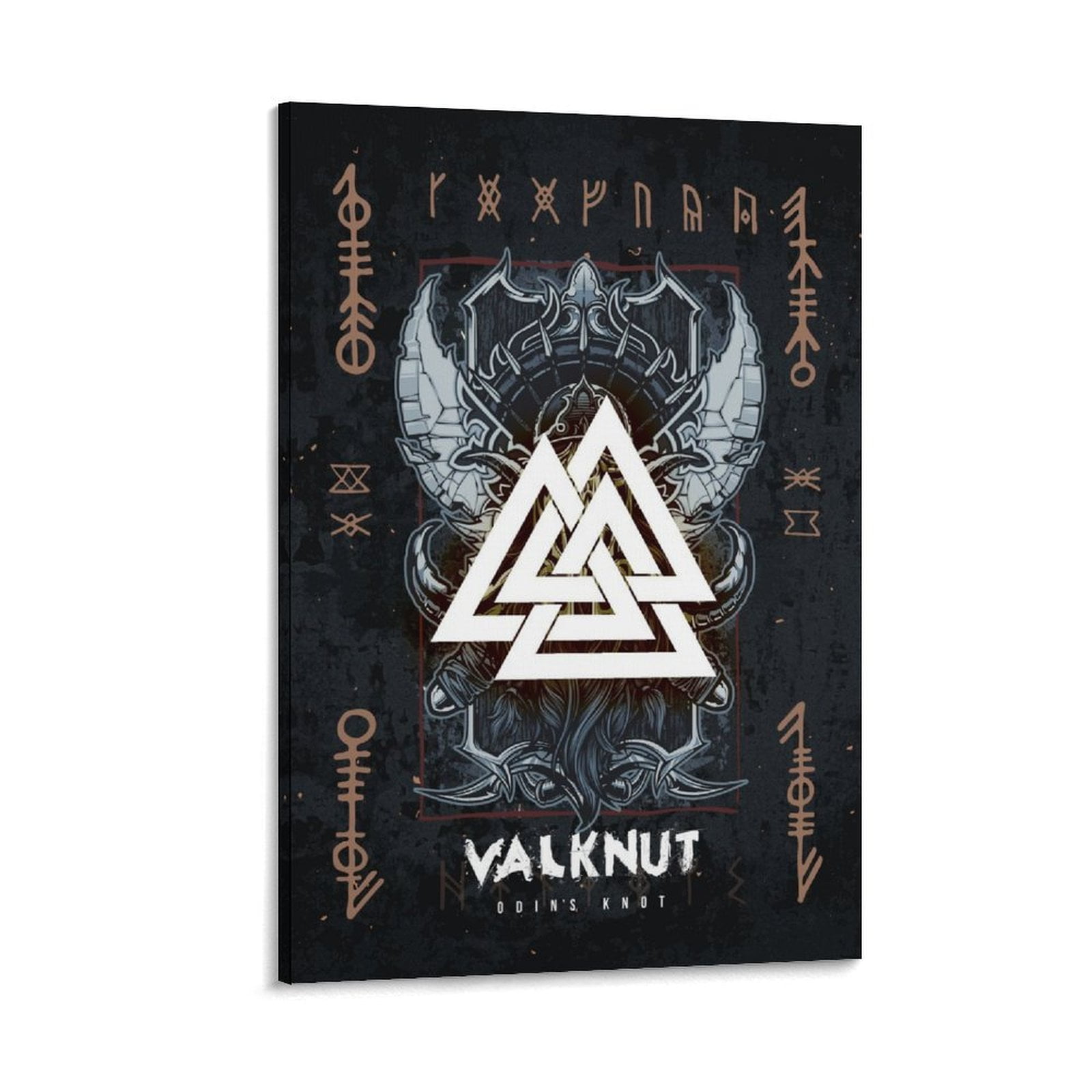 Norse Mythology Viking Symbols Poster Valknut Art Poster Canvas ...