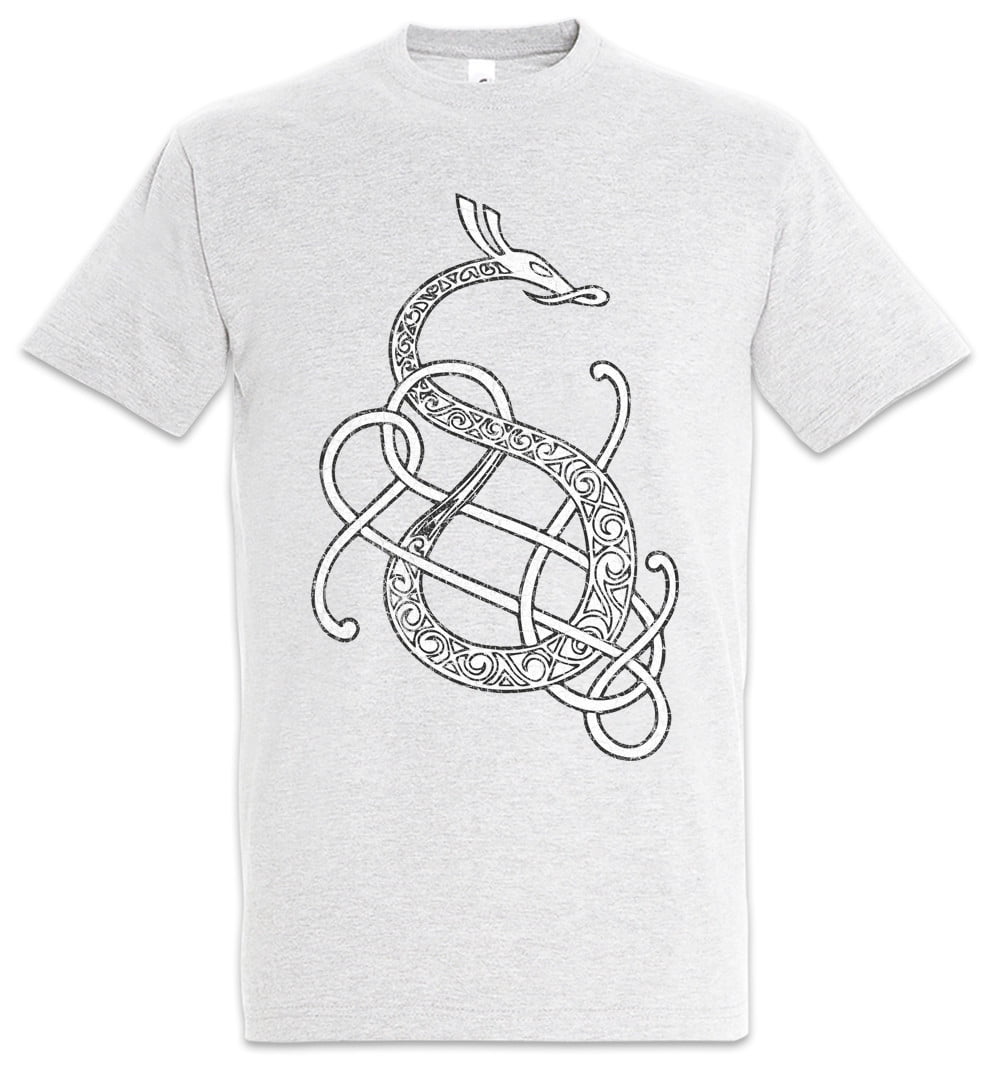 Norse Snake Dragon T-Shirt Vikings Odin Schlange Drache Walhalla Wikinger Thor - Walmart.com