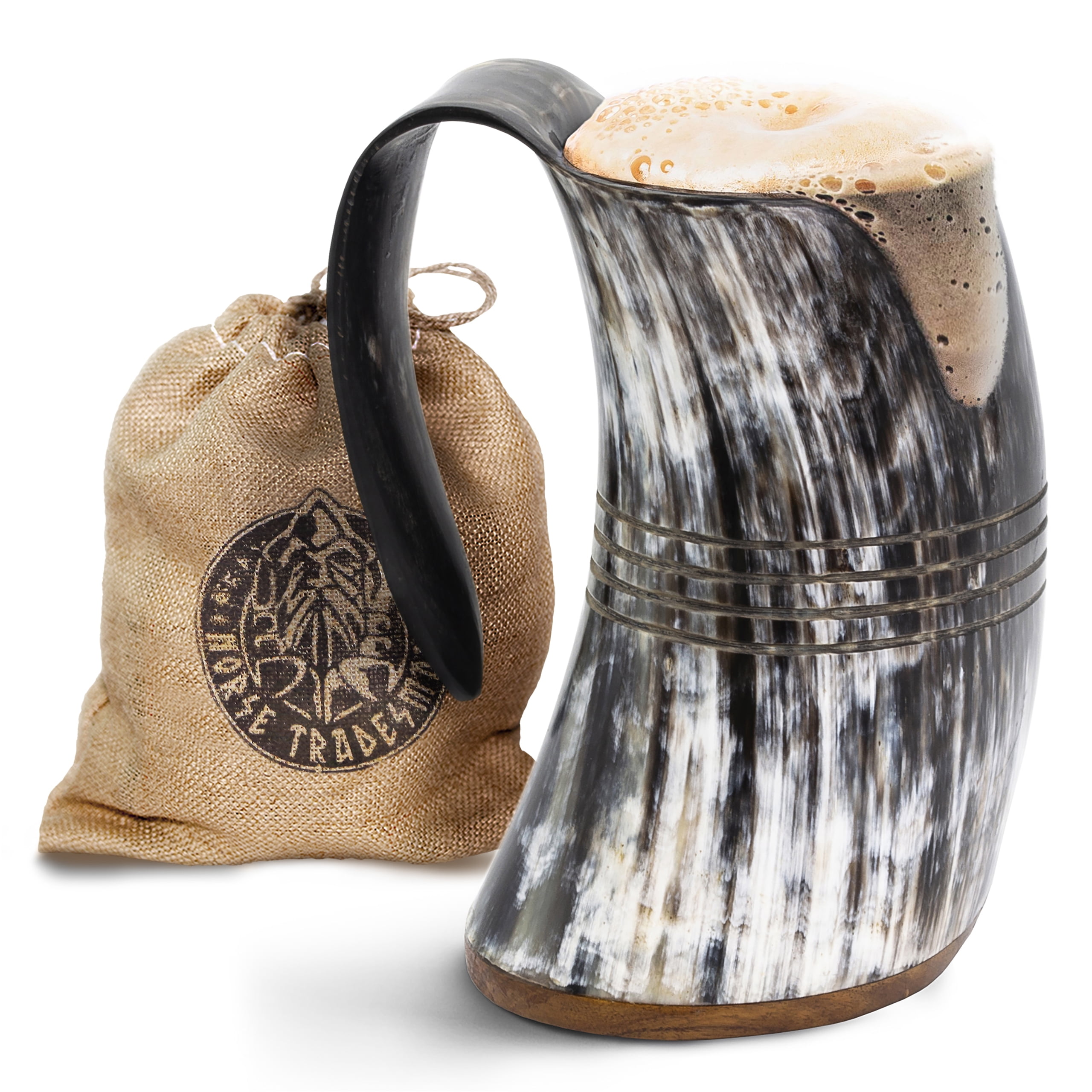 Norse Tradesman Genuine LG Viking Drinking Horn Mug - 100% Authentic ...