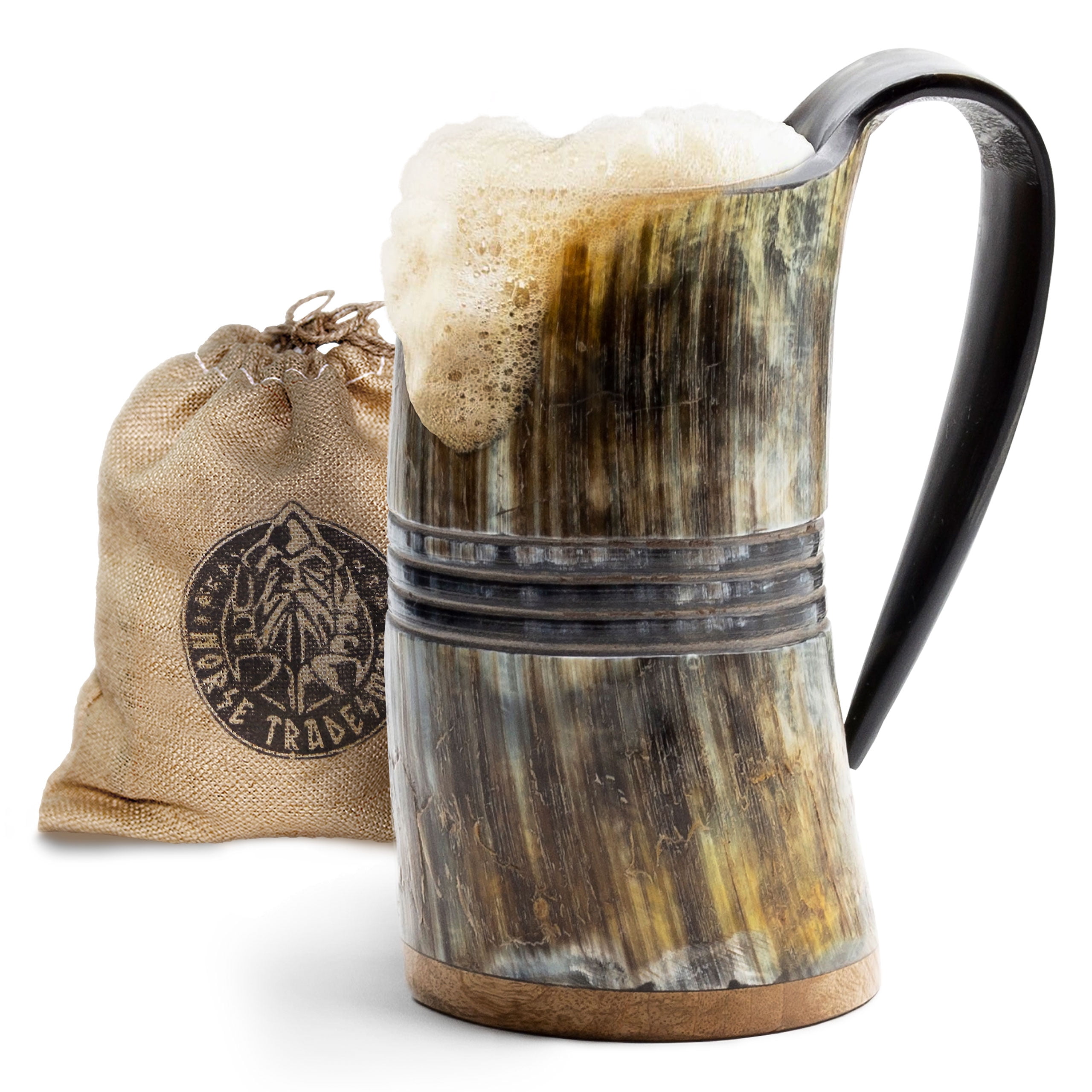 Norse Tradesman Genuine LG Viking Drinking Horn Mug - 100% Authentic ...